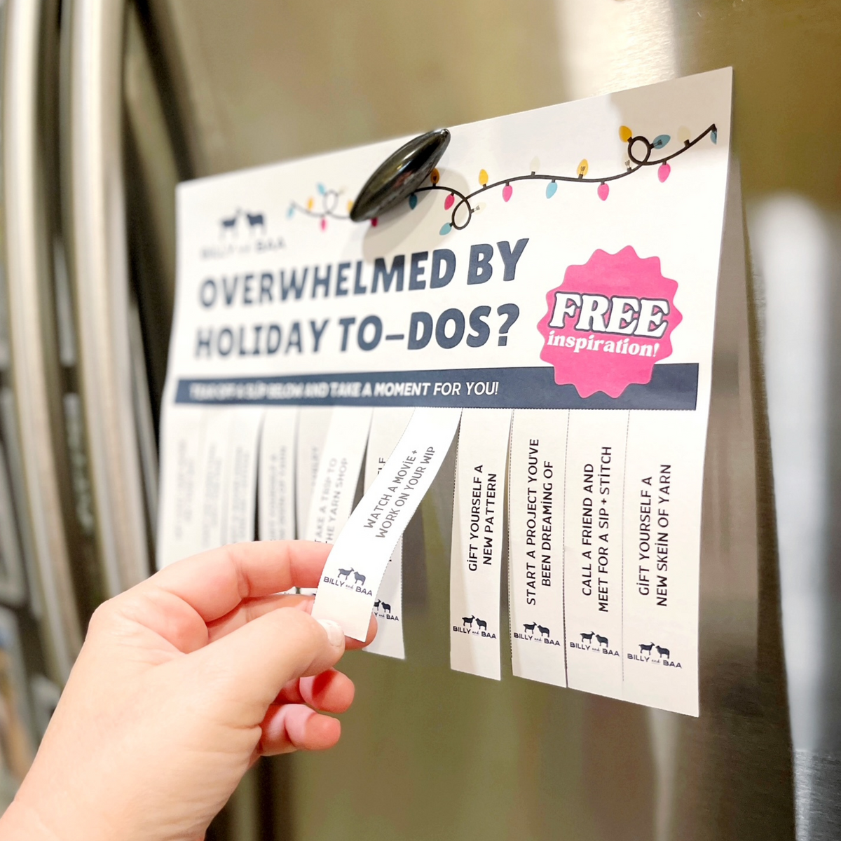 Holiday Tear-Off Tab Flyer Printable – Billy and Baa