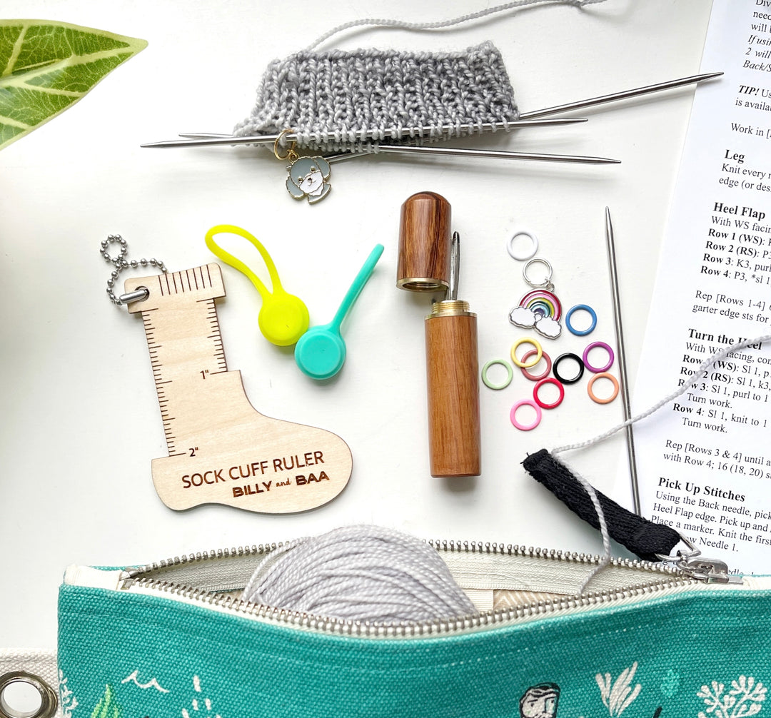 Must Have Sock Knitting Notions – Billy and Baa