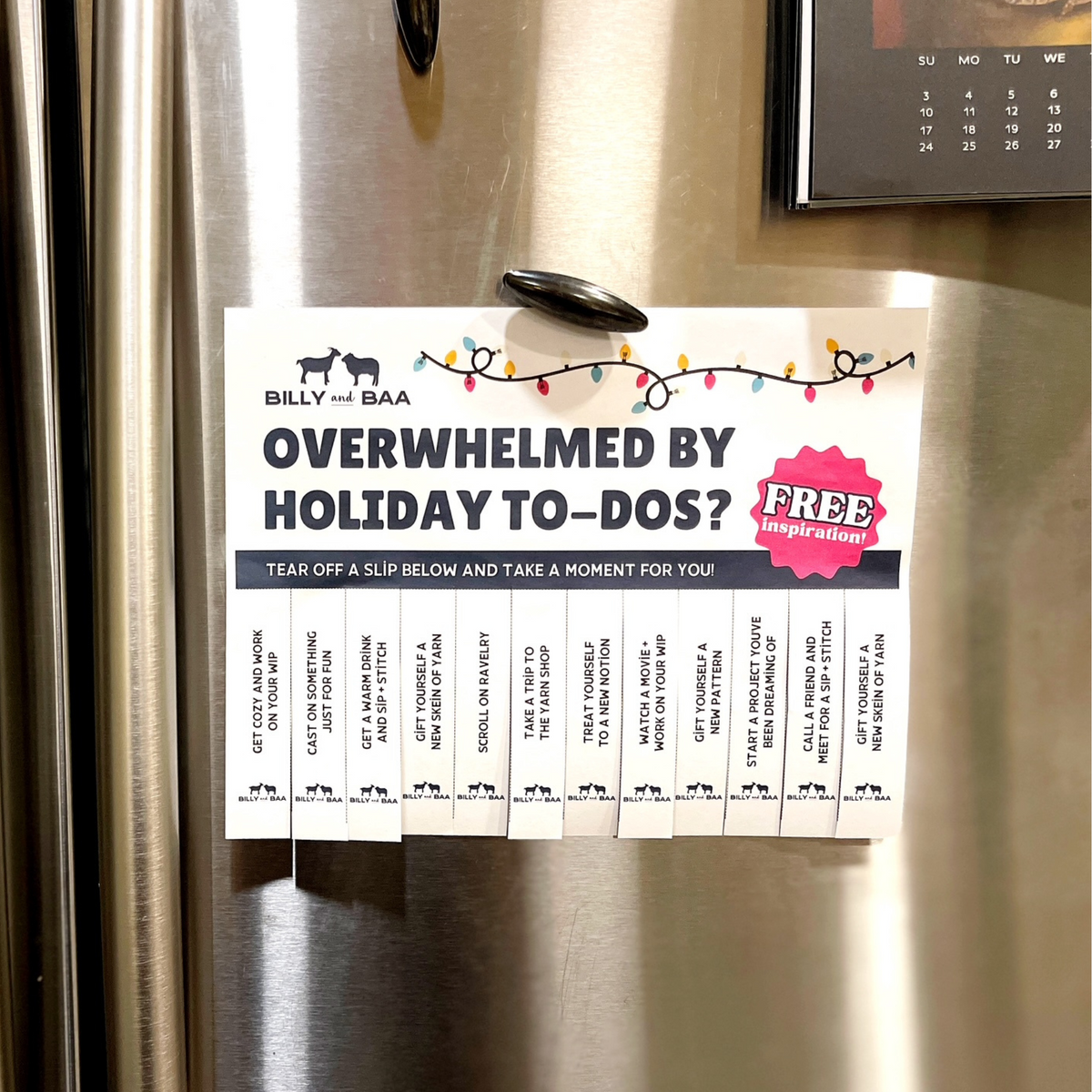 Holiday Tear-Off Tab Flyer Printable – Billy and Baa