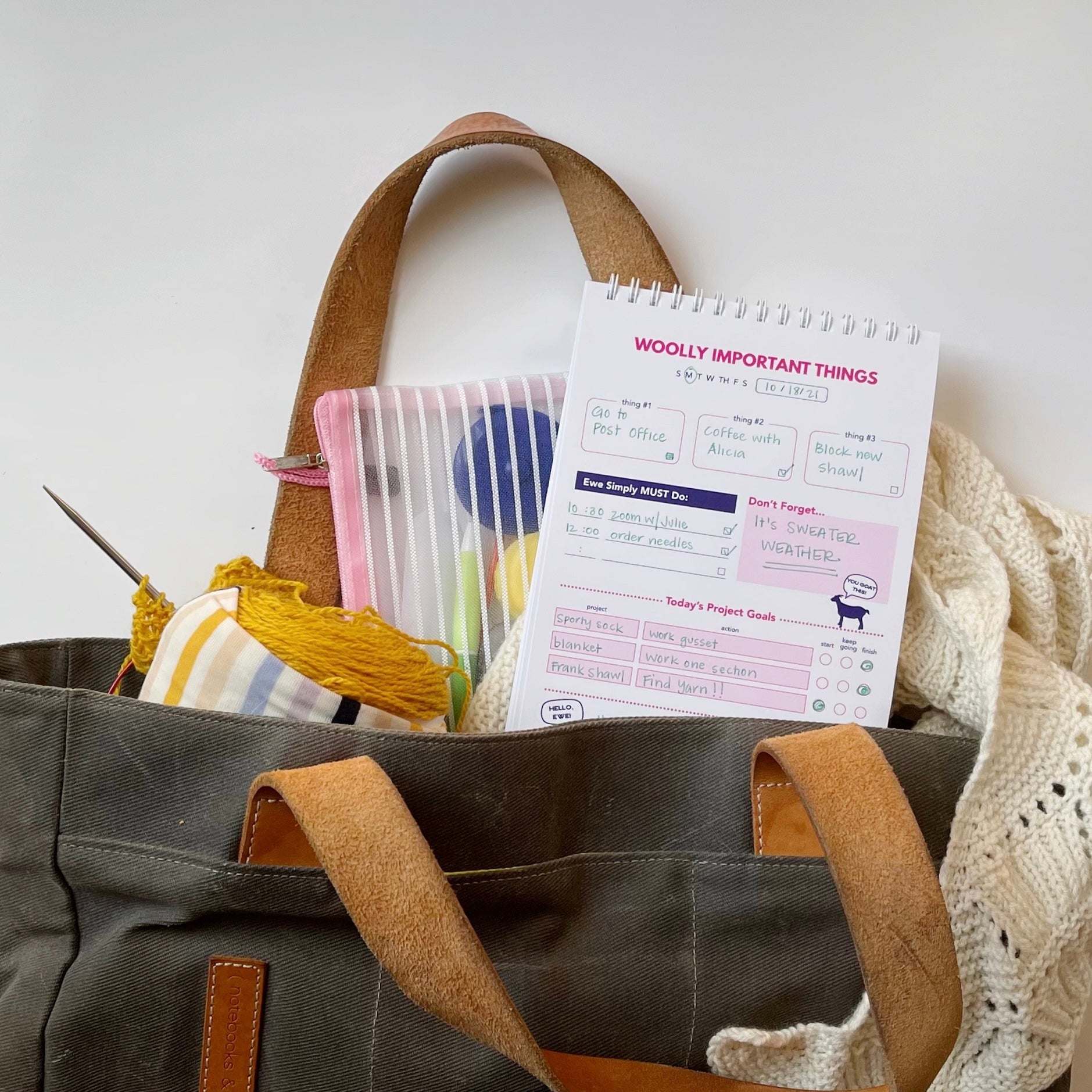 Woolly Important Things Daily Organizer – Billy and Baa