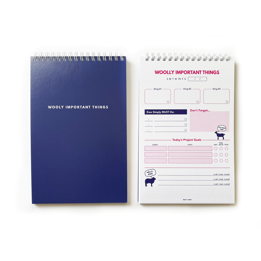 Woolly Important Things Daily Organizer – Billy and Baa