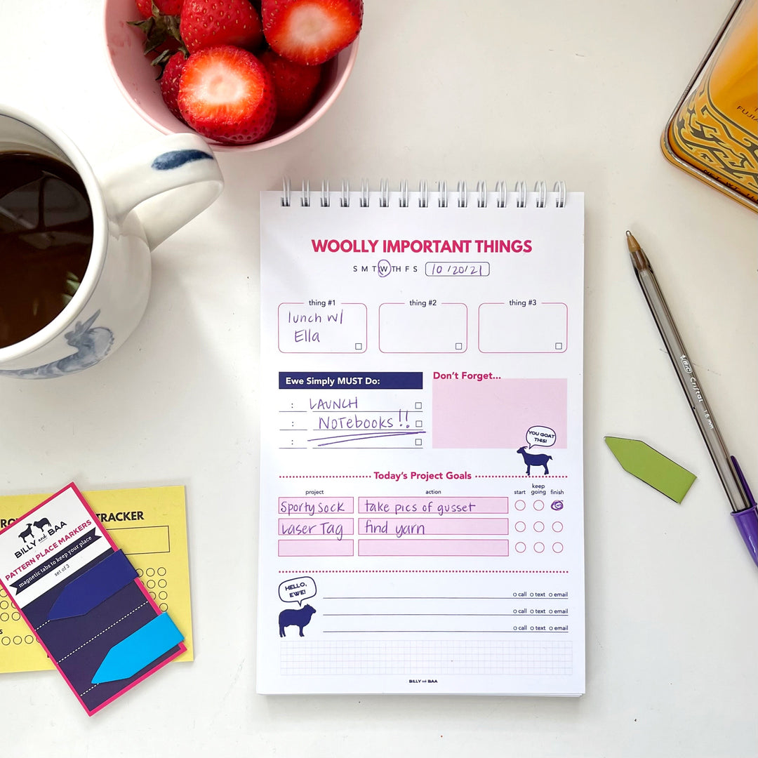 Woolly Important Things Daily Organizer – Billy and Baa